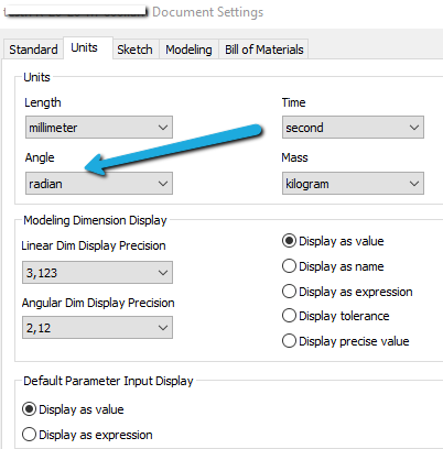 Set degrees to Angle when importing STEP file - Autodesk Community