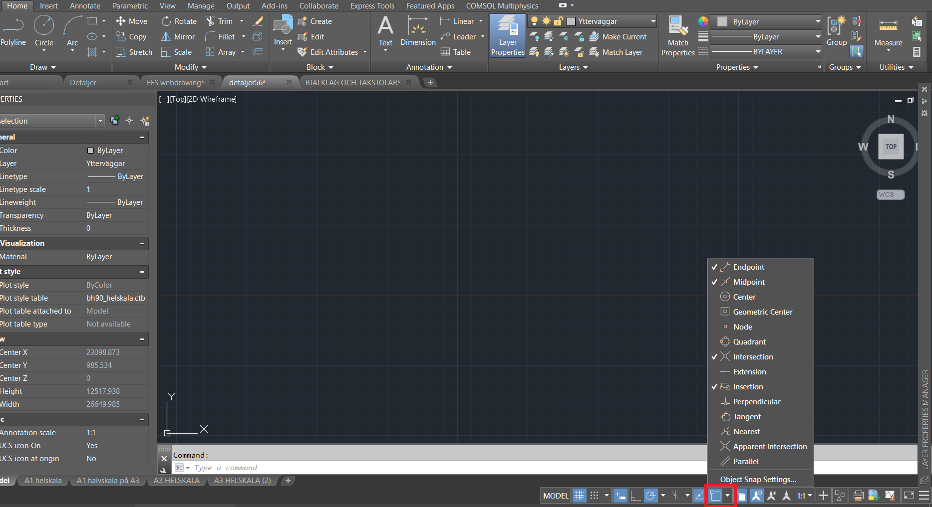 Solved: Undock object snap tracking from the bottom right bar - Autodesk Community
