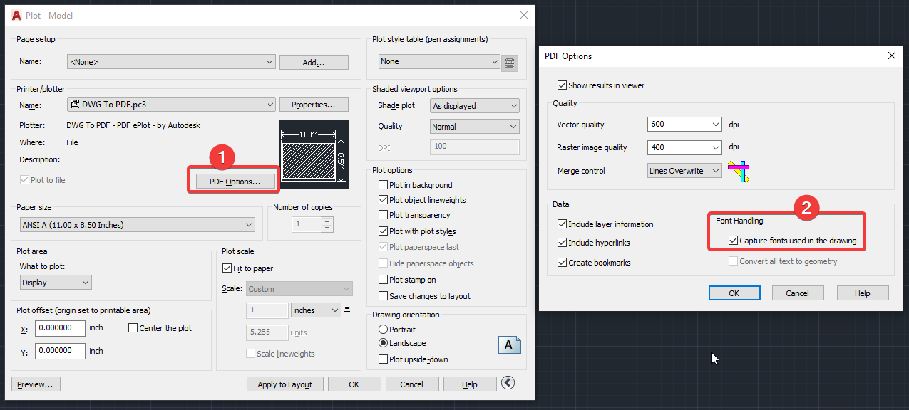 Issue printing to PDF from drawings with Arial Fonts - Autodesk Community