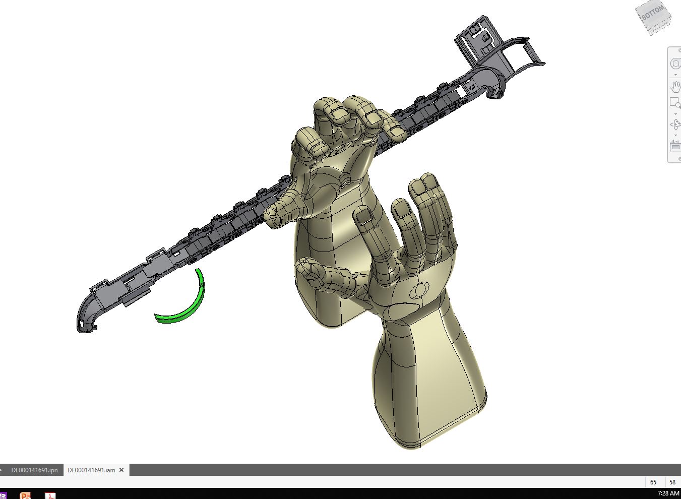 Inventor 2019: Skizzen, Ebenen und Achsen erscheinen komplett in einer ...