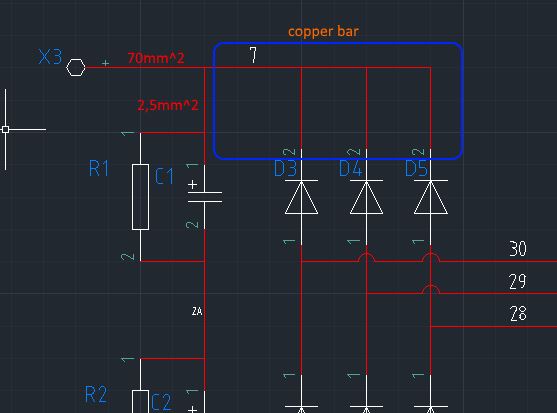 how to represent copper bar with different section wires - Autodesk ...
