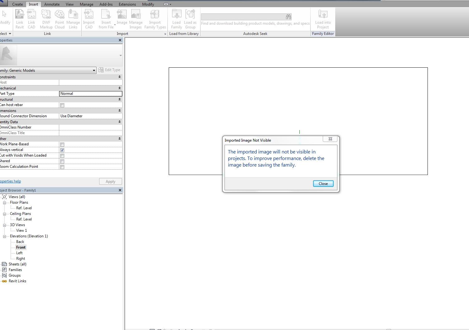 Solved: Insert Image to Revit Family and save as family - Autodesk Community