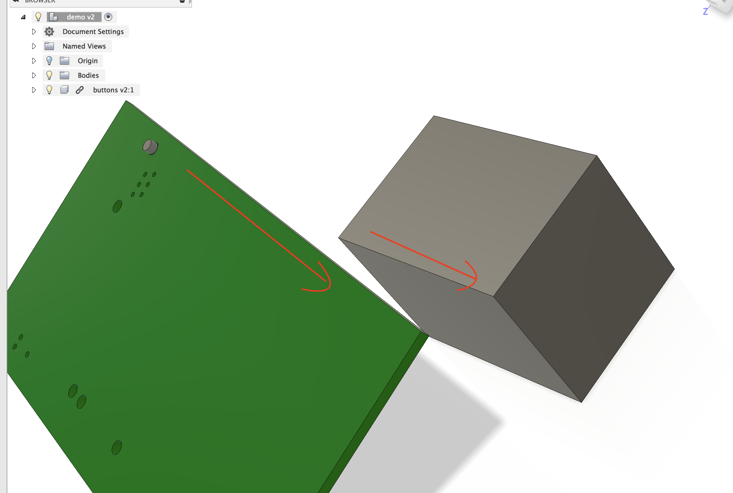 how to move body so edge is parallel to another 3d edge? - Autodesk ...