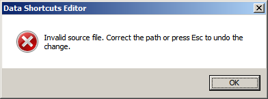 Change source file & path in Data Shortcuts Editor - Autodesk Community