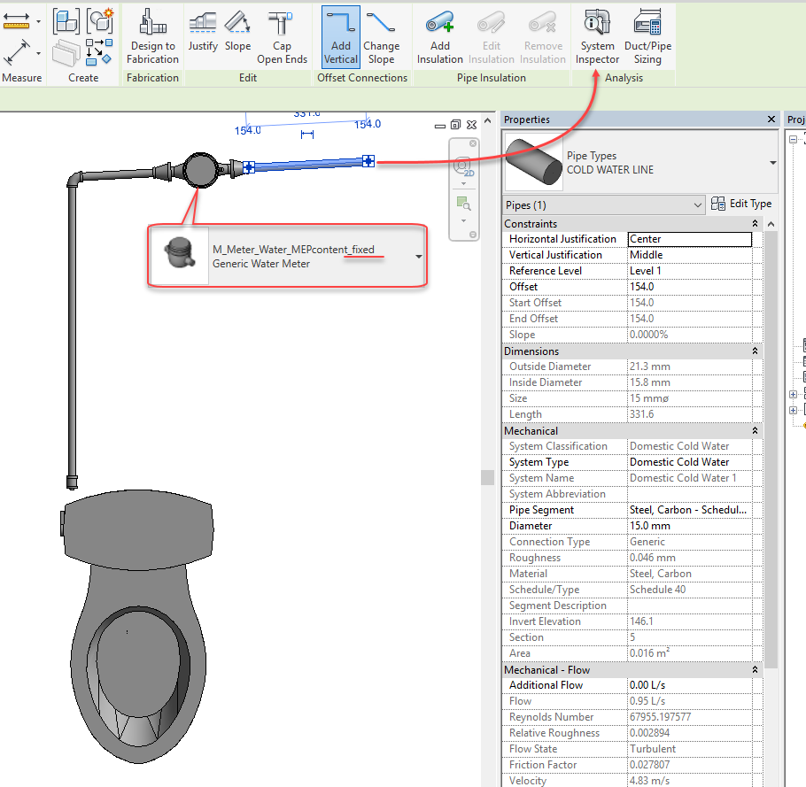 Water meter installed no flow detected - Autodesk Community