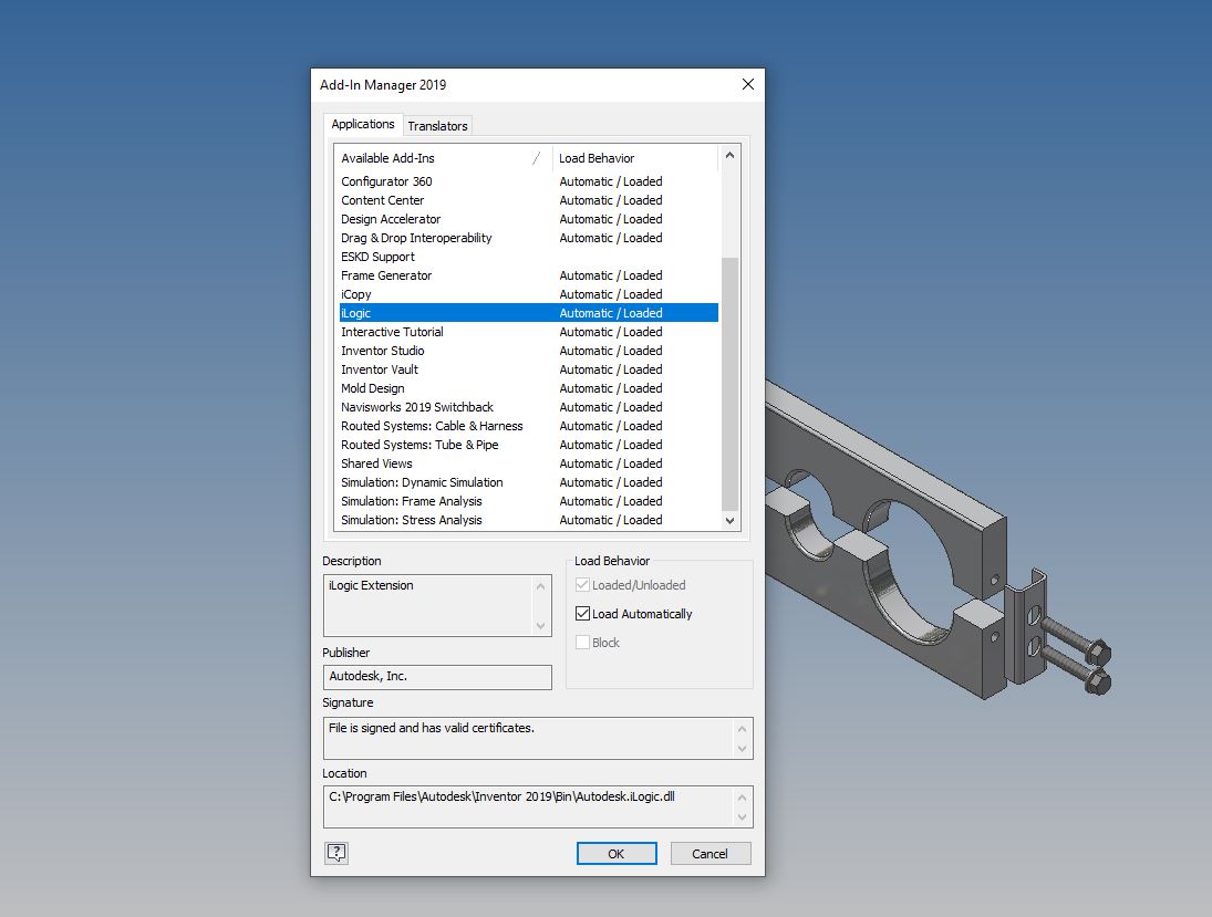 Inventor 2019: Skizzen, Ebenen und Achsen erscheinen komplett in einer ...