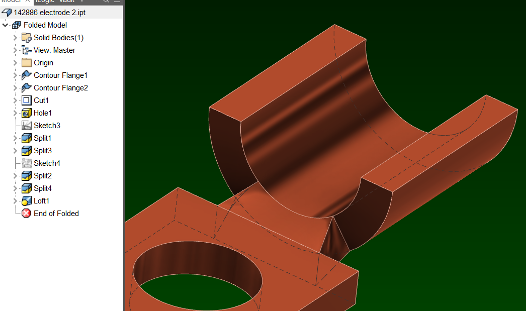 Solved: Sheet metal with partial fold - Autodesk Community