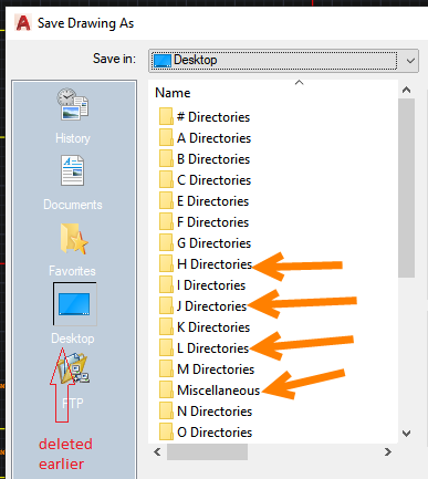 AutoCAD Suite - file location dialog box issue only saving to desktop ...