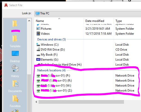 AutoCAD Suite - file location dialog box issue only saving to desktop ...