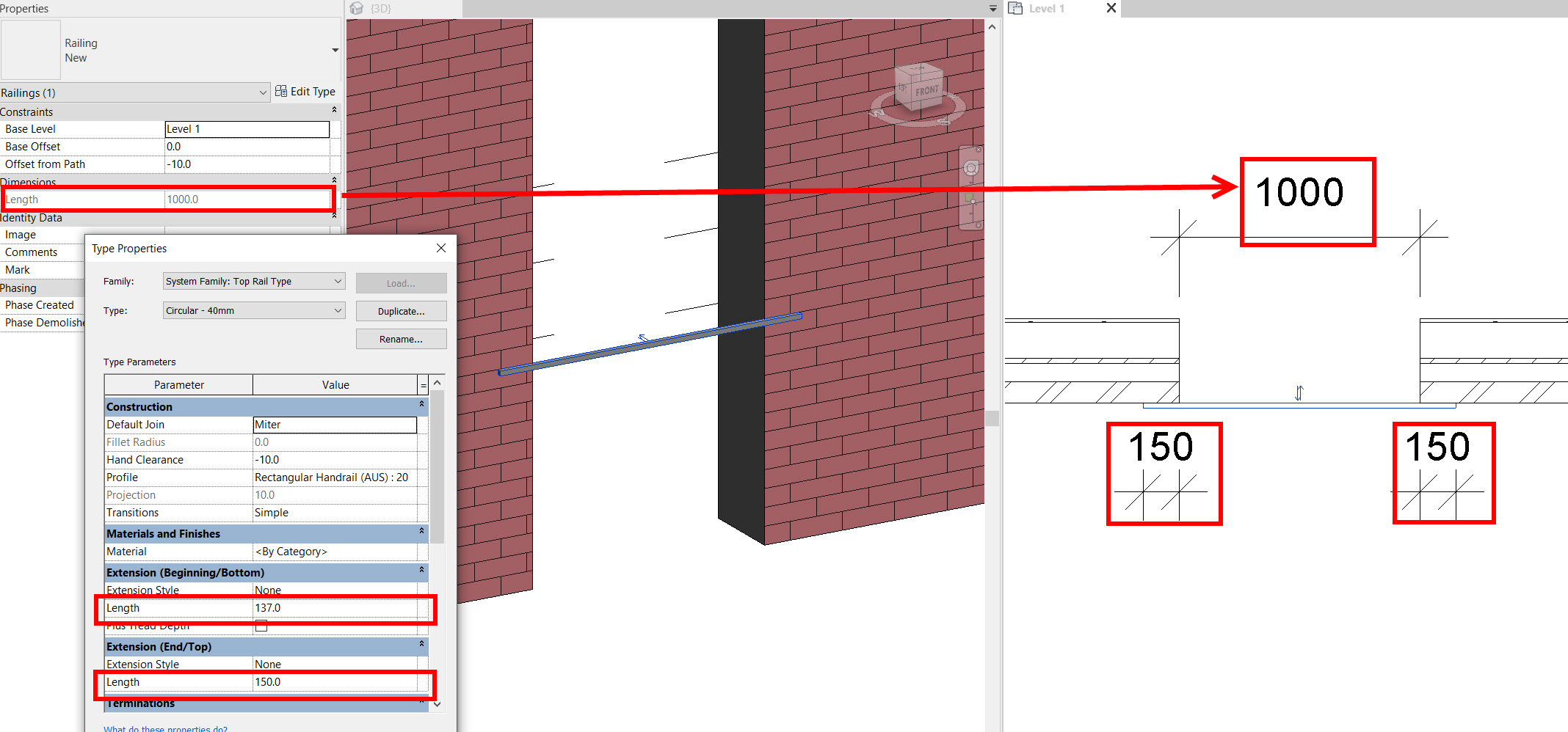Solved: Railing extents - Autodesk Community