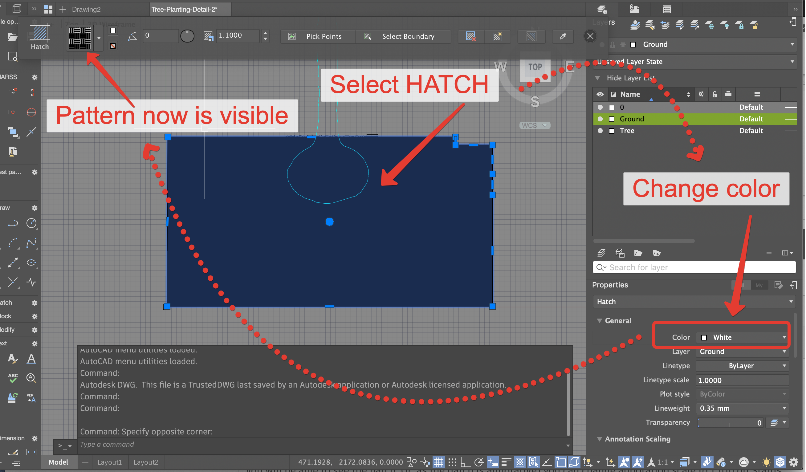 Solved: Hatches show up as black - Autodesk Community