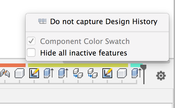 Solved: design history timeline marker is toast. - Autodesk Community