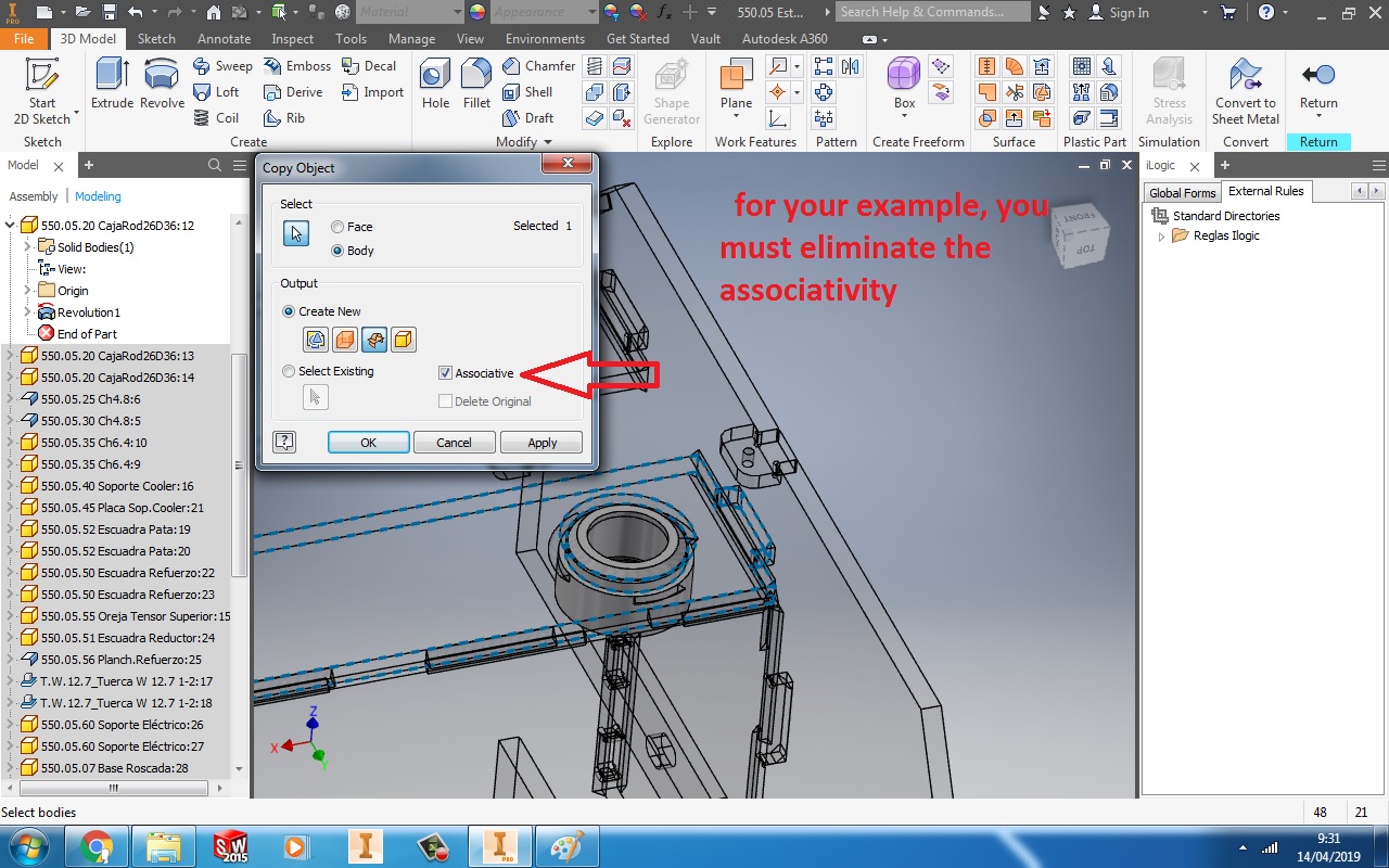 Solved: Keep the cut created from sculpt command from changing after moving part in assy ...