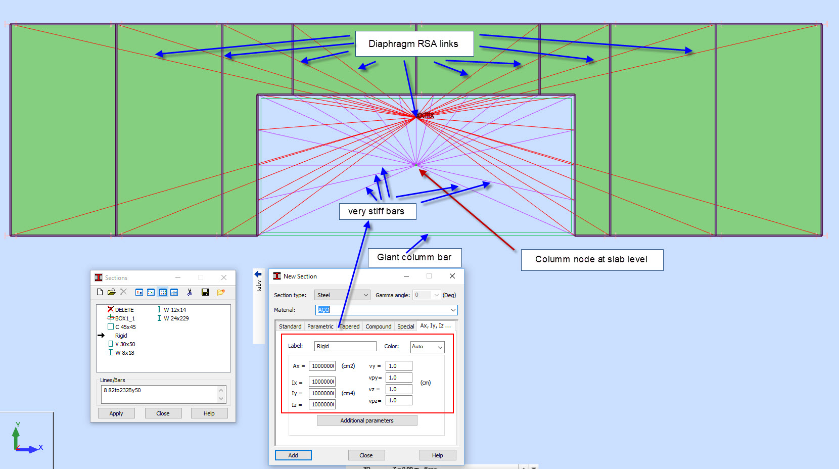 Solved: Modelling concrete core using rigid links - Autodesk Community