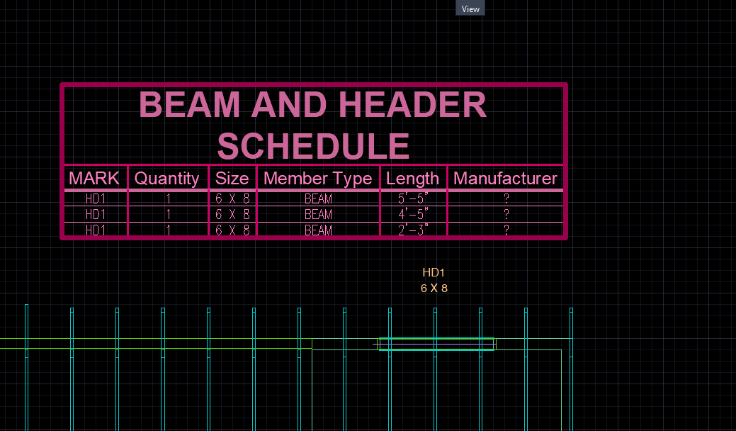 Solved: Beam And Header Schedules - Autodesk Community