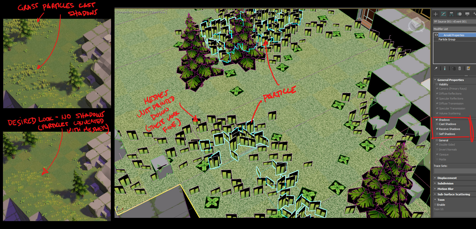 Solved: Can't turn off shadows on particles - Arnold rendering - Autodesk Community