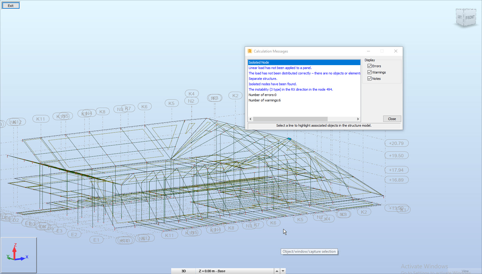 Instability in ending members of roof bracing - Autodesk Community