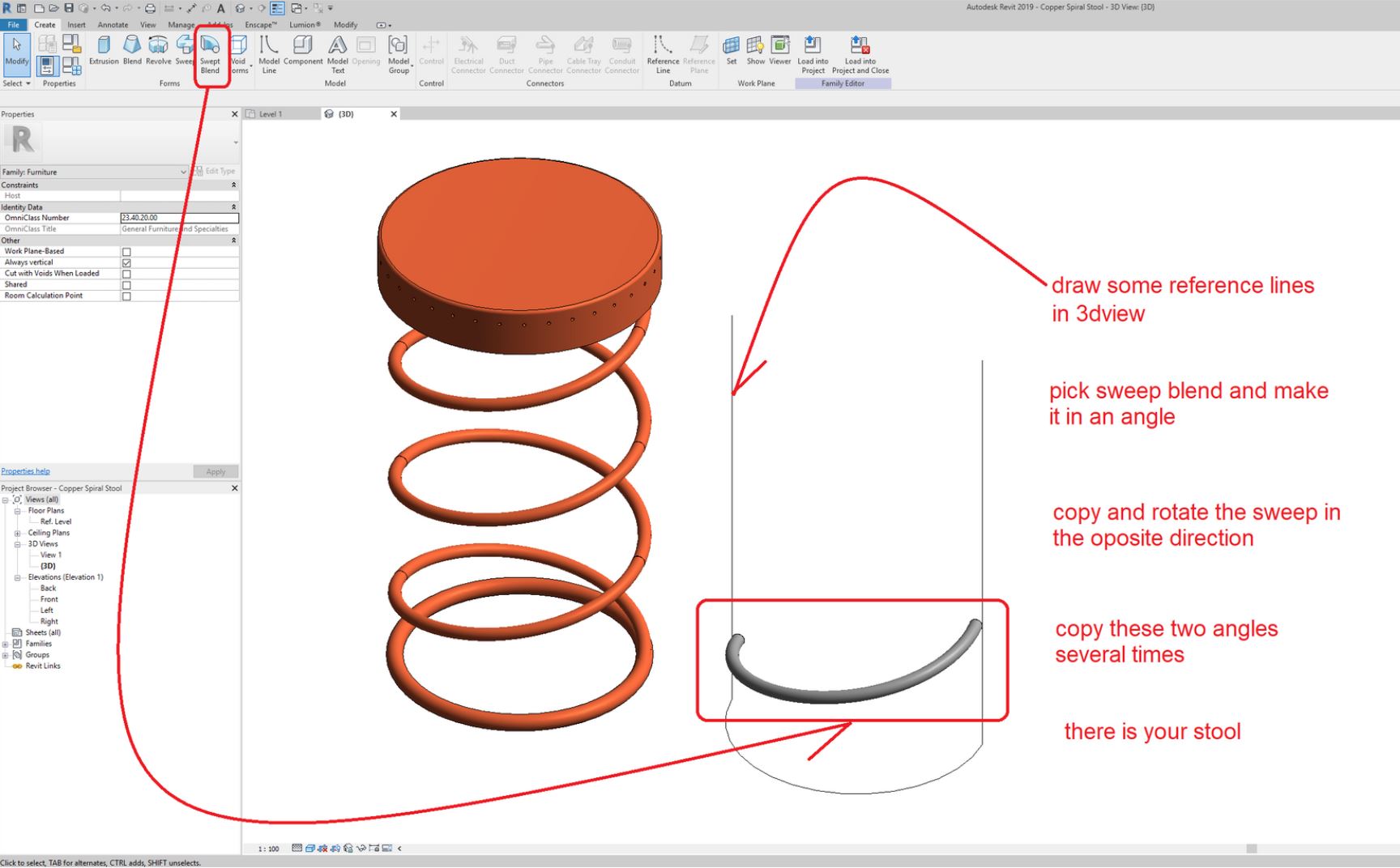 Solved: Is there a way to create this spiral shape? - Autodesk Community