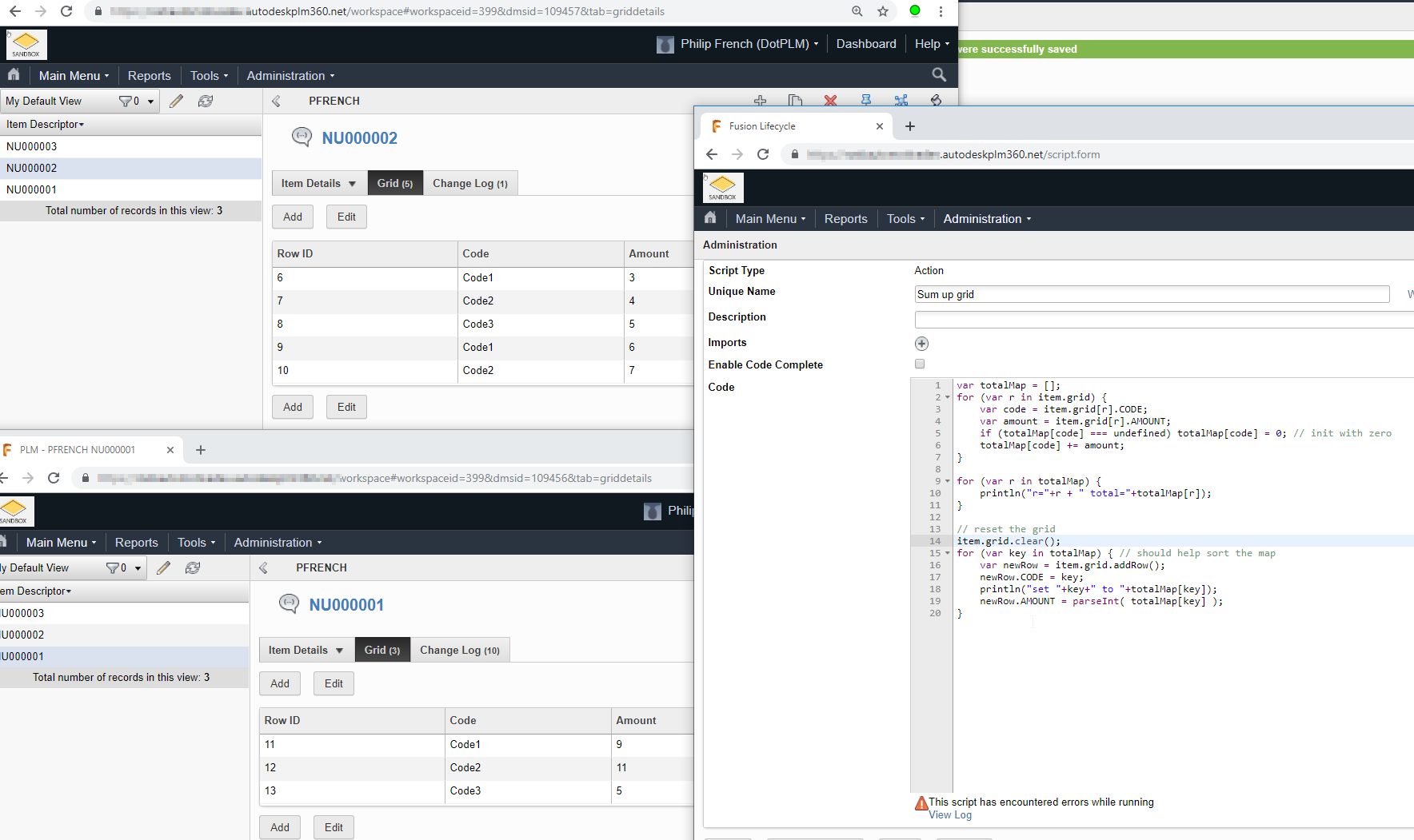 Combine Grid Rows? - Autodesk Community