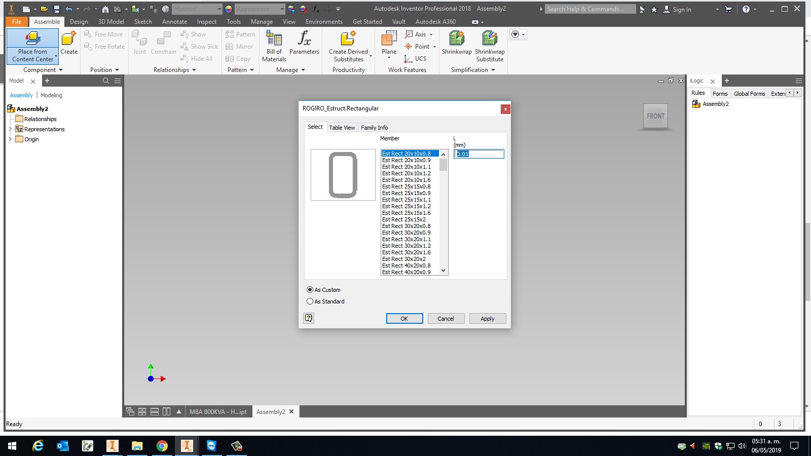 Solved: iPart table RED - Autodesk Community