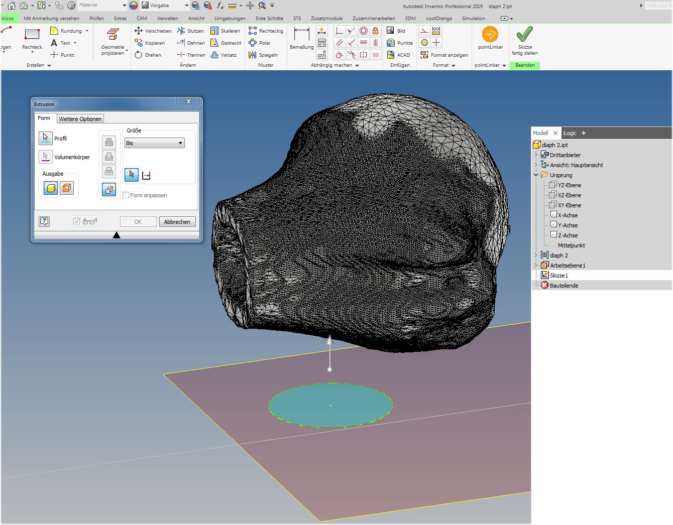 Kann man mit Inventor (VBA) ein Implantat (Knochenform) konstruieren ...