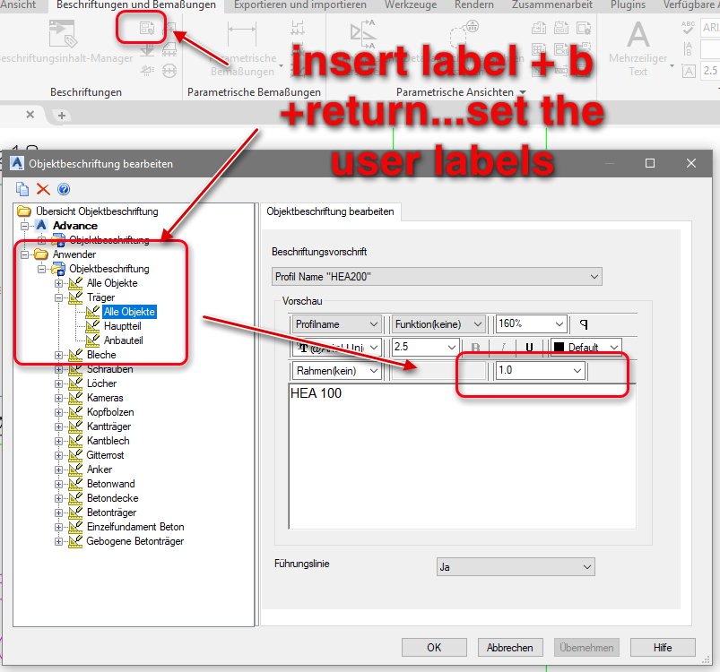 Labels in drawing - Autodesk Community