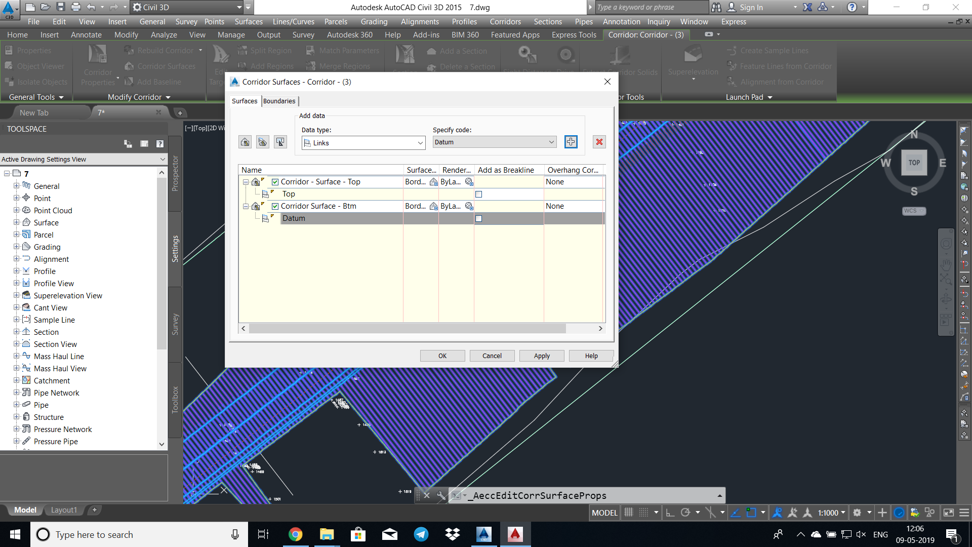 Subassembly daylight - Corridor Boundary Automatic Selection - Autodesk Community