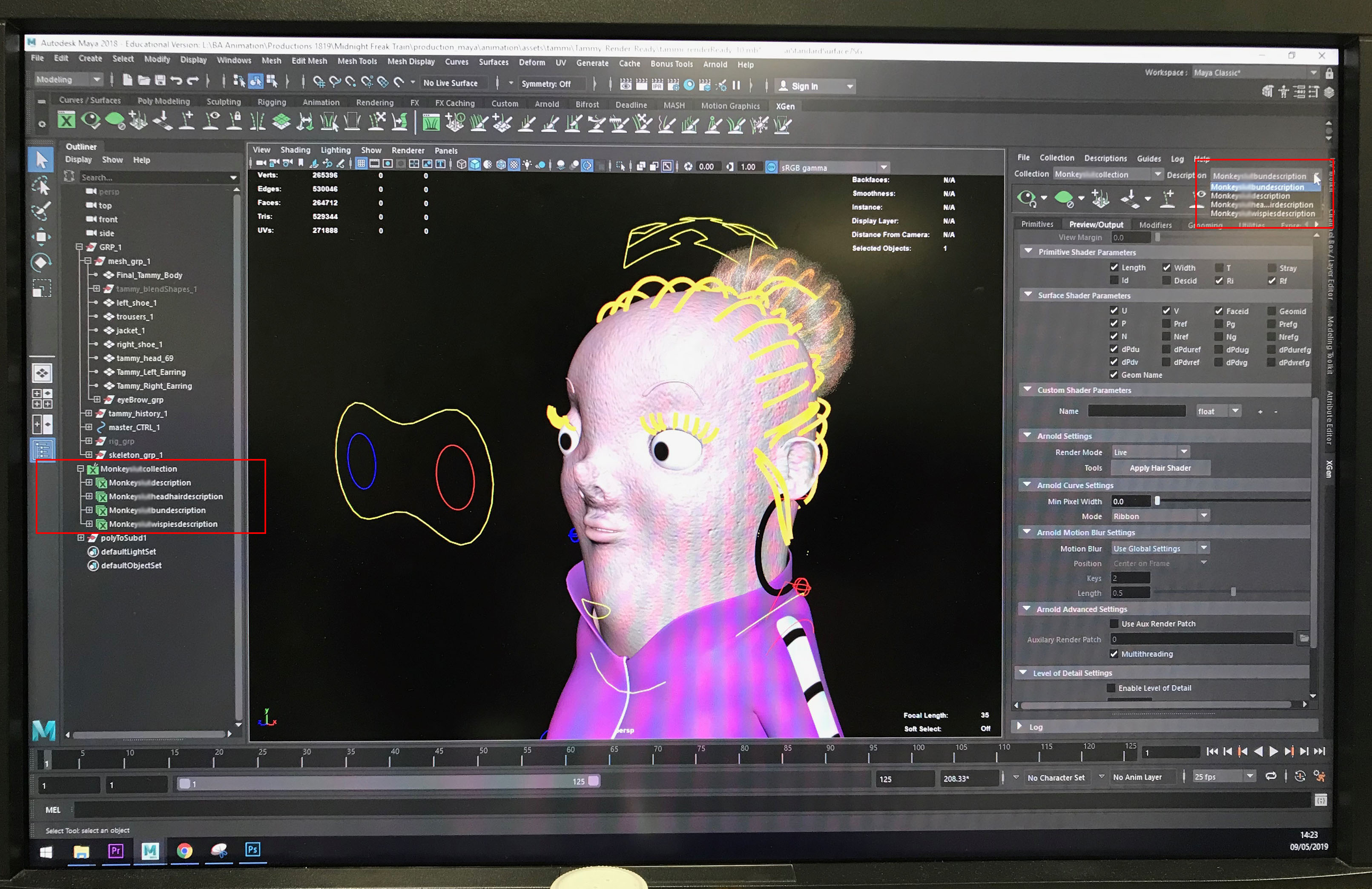 xgen reference not the same as original rig - Autodesk Community