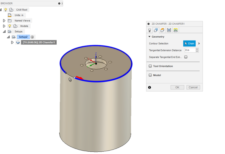 Solved: Partial Chamfer on circular edge - Autodesk Community