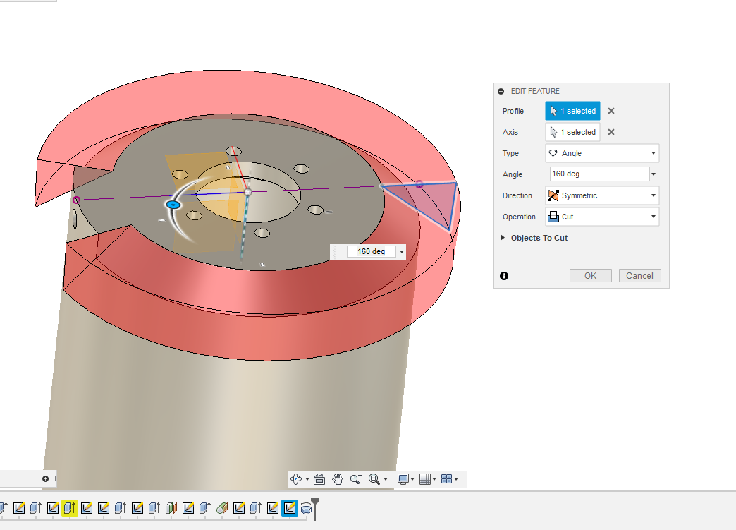 Solved: Partial Chamfer on circular edge - Autodesk Community
