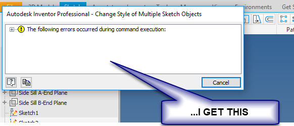Solved: Once adaptive Sketch Points Will not allow Driven Dimensions - Autodesk Community