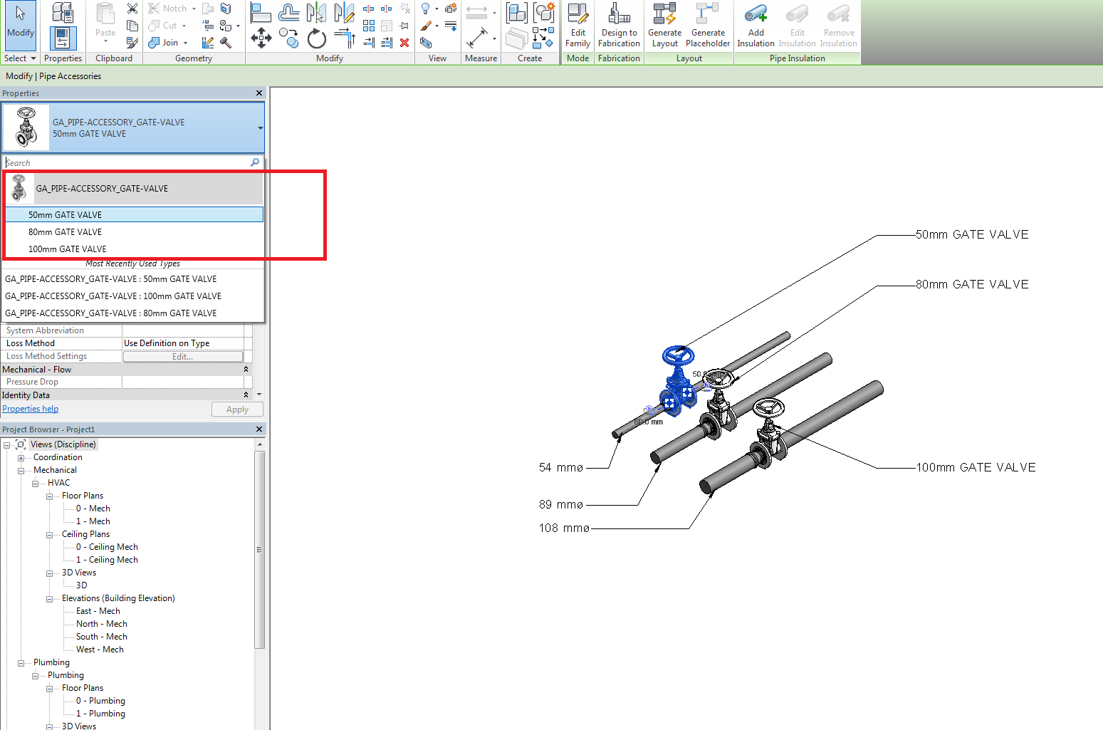 Solved: Valve Families with multiple types - Autodesk Community