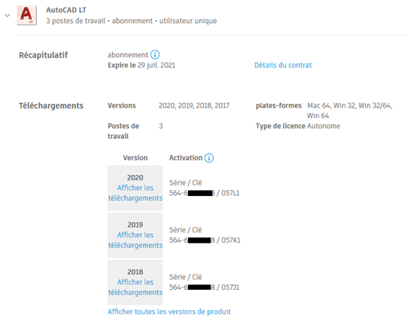 Résolu : Problème activation licence AutoCAD LT - Autodesk Community