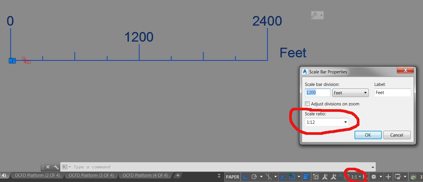 Bar Scale always equals viewport scale x 12 - Autodesk Community