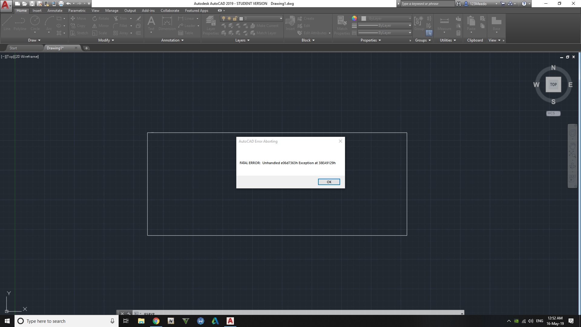 AutoCad doesn't run more than 5 seconds - Autodesk Community
