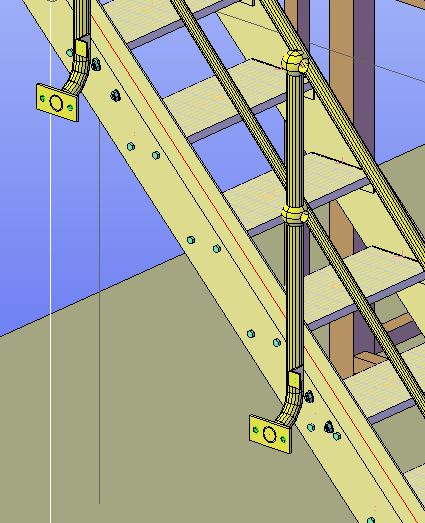 Monowill Handrail on stairs with flat stringer - Autodesk Community
