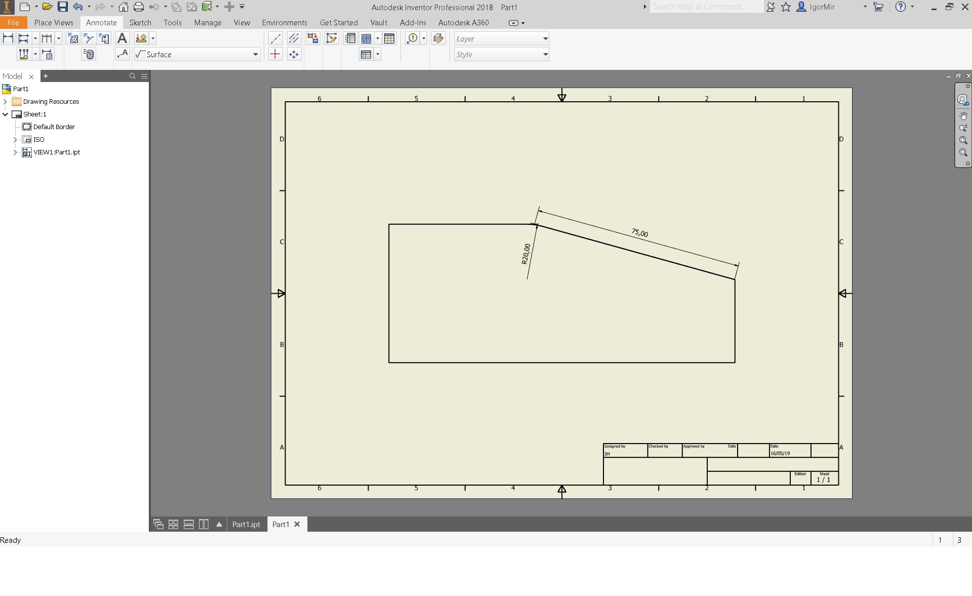 Dimensioning on a slope - Autodesk Community