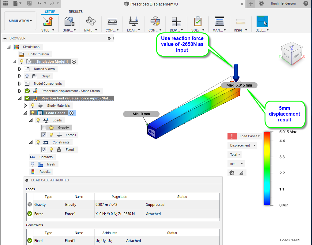 Solved: Load control to displacement control - Autodesk Community