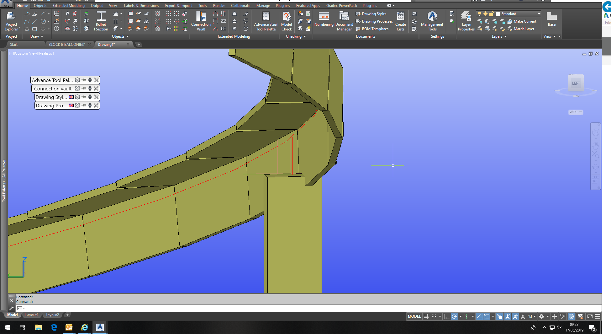 Upper handrail problem on spiral stairs - Autodesk Community