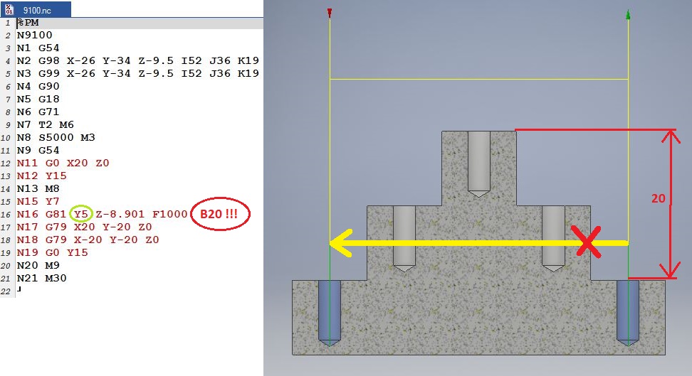 Solved: Philips 432 - Drilling cycle drills too deep - Autodesk Community