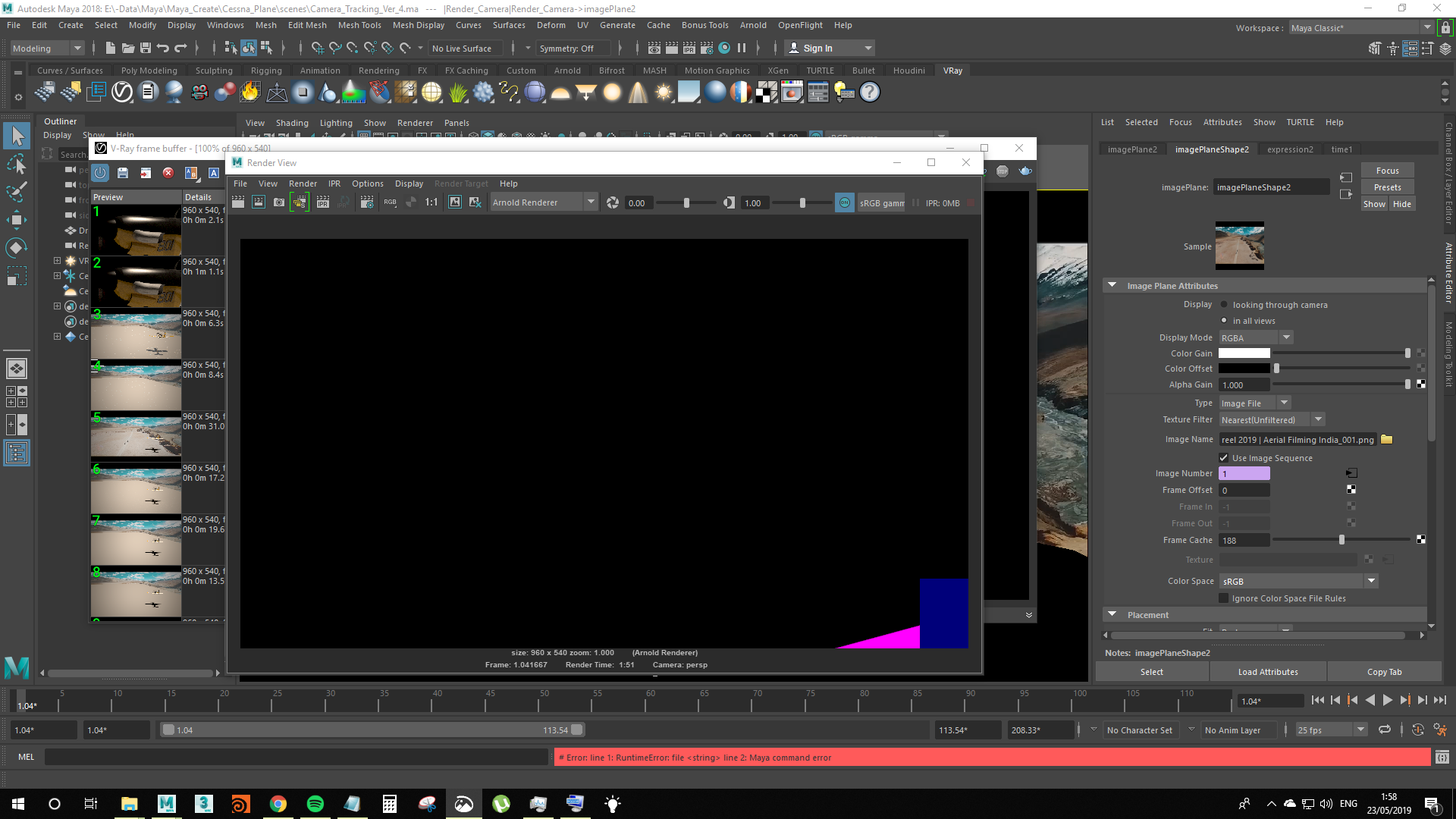 Solved: Can't render the camera which is imported in maya from 3Ds Max ...