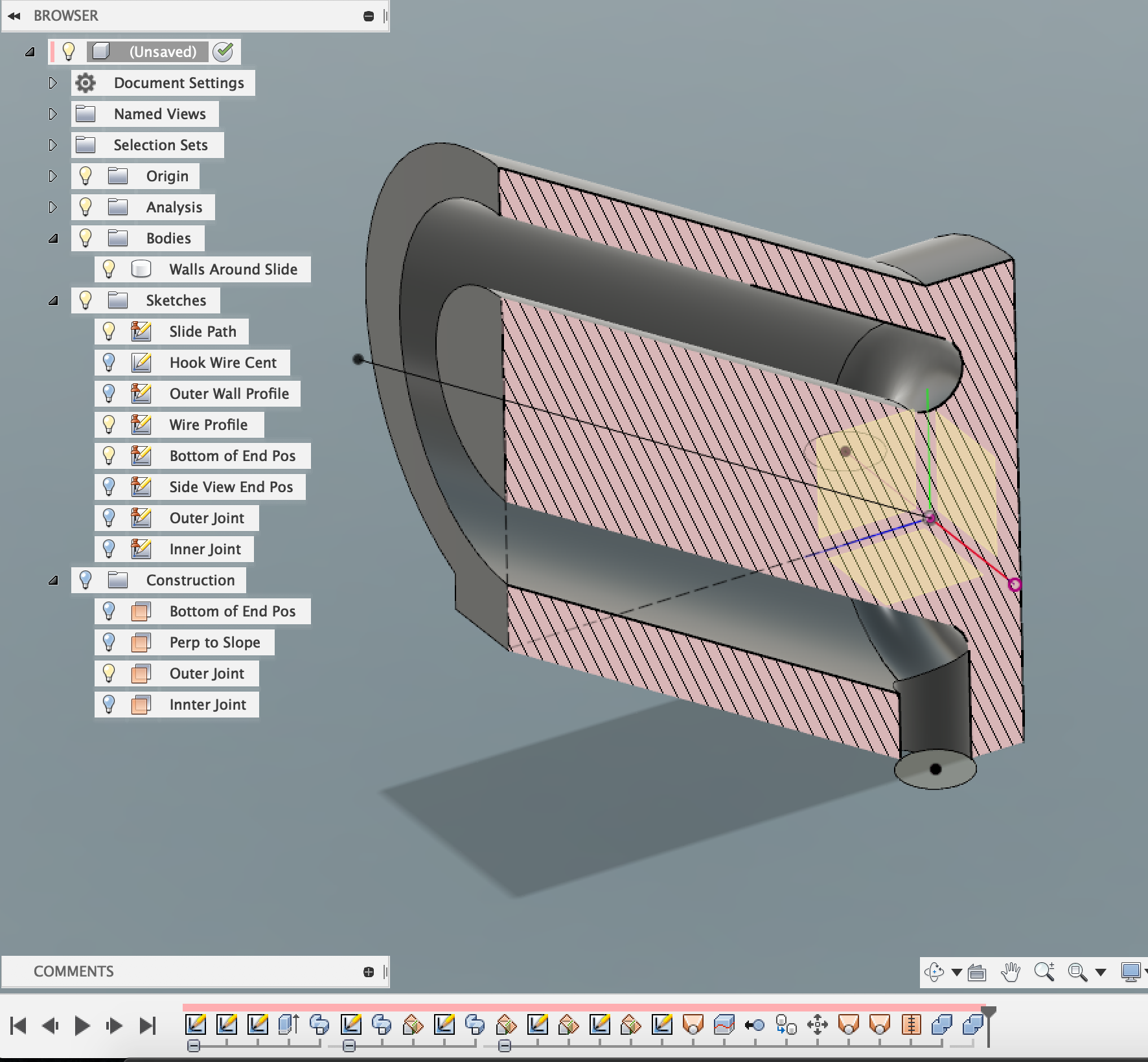 Slideway (or 3d sweeps (or 3d curve intersections of 3d surfaces)) - Autodesk Community
