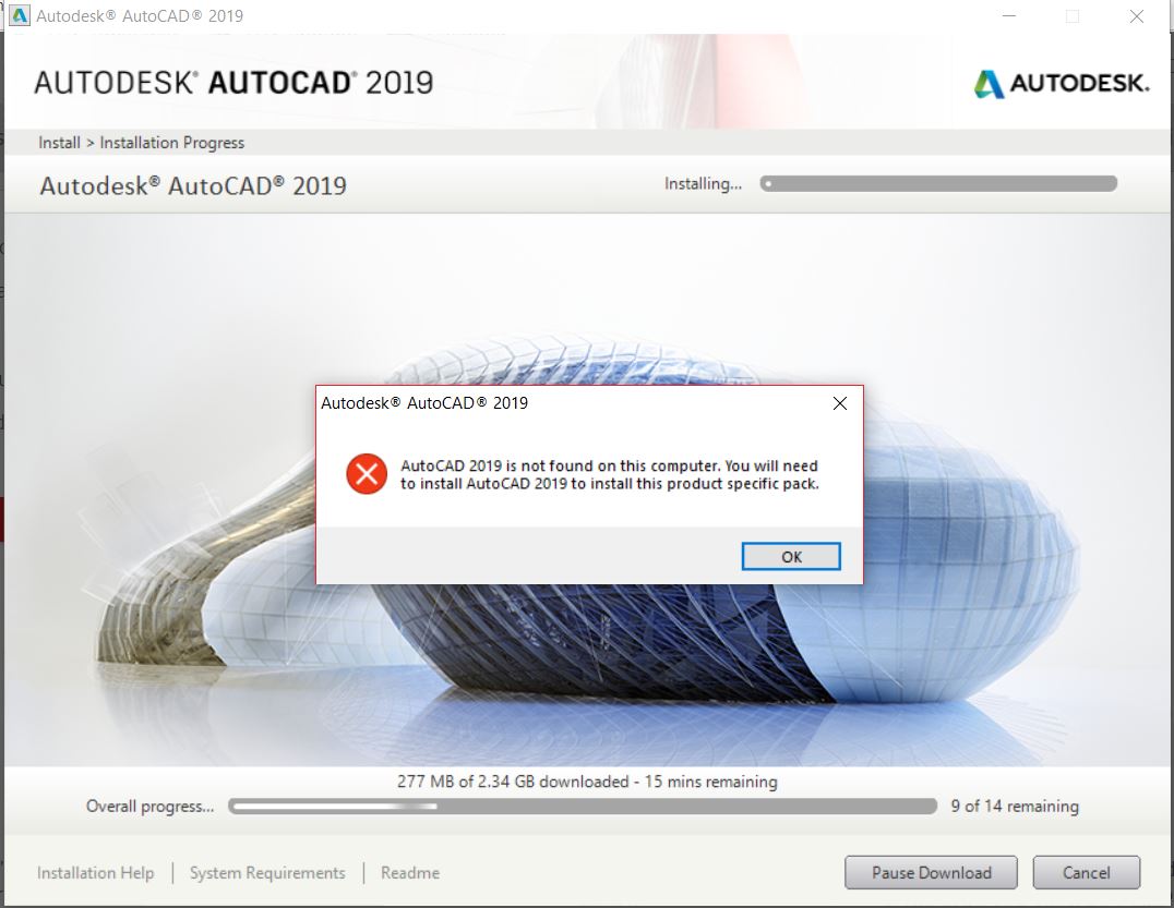 Solved: AutoCAD 2019 Installation error prior to completion - Autodesk ...