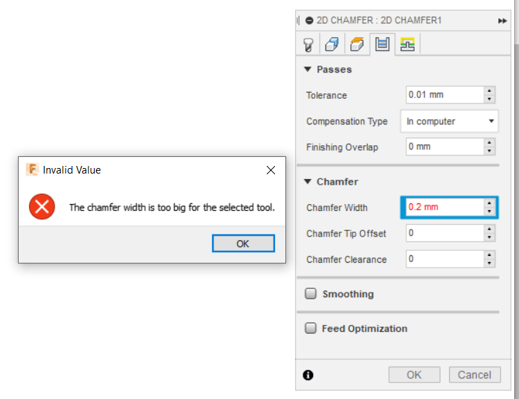 Solved: 2D Chamfer with threadmill - Autodesk Community