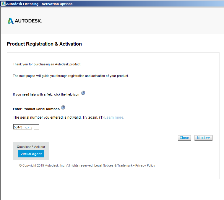Activation AutoCAD LT 2019 - Autodesk Community
