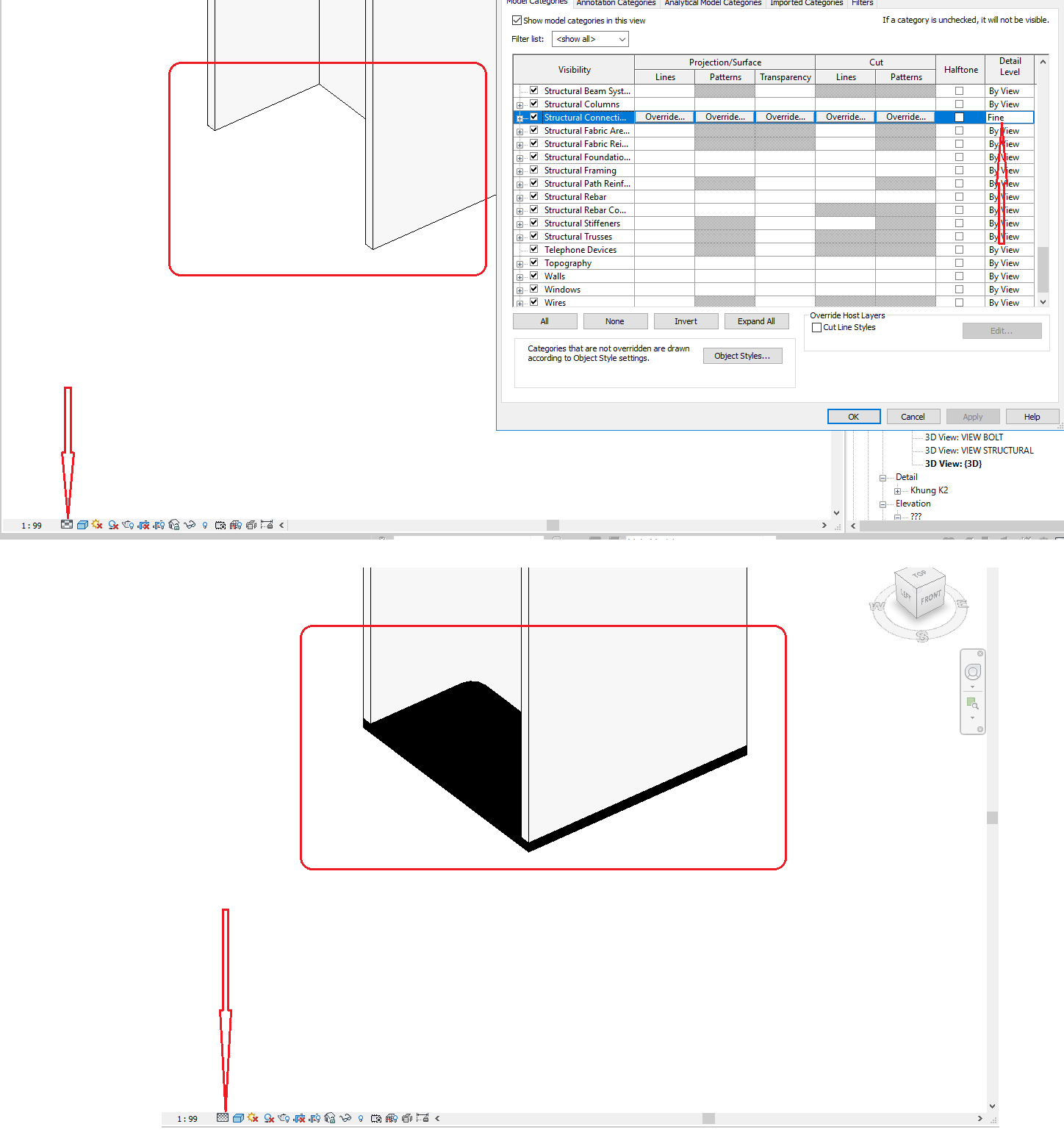 Solved: Plate is not visible with Visibility/Graphics Override setting. - Autodesk Community