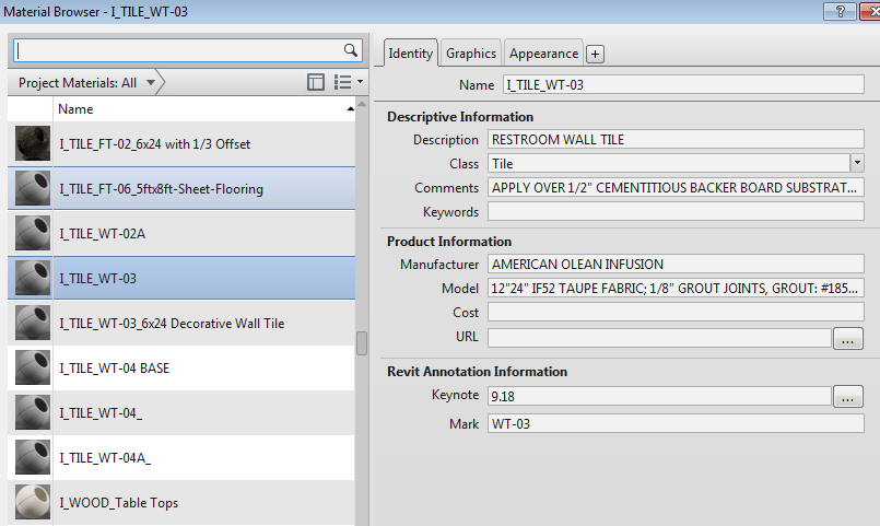 Add New Finishes to Finish Schedule - Autodesk Community
