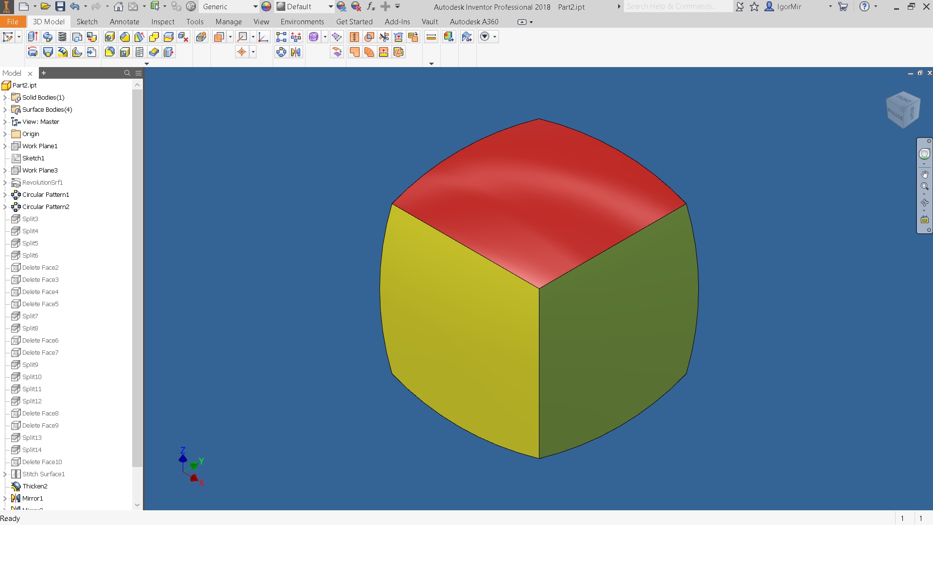 How to make inflated cube - Autodesk Community