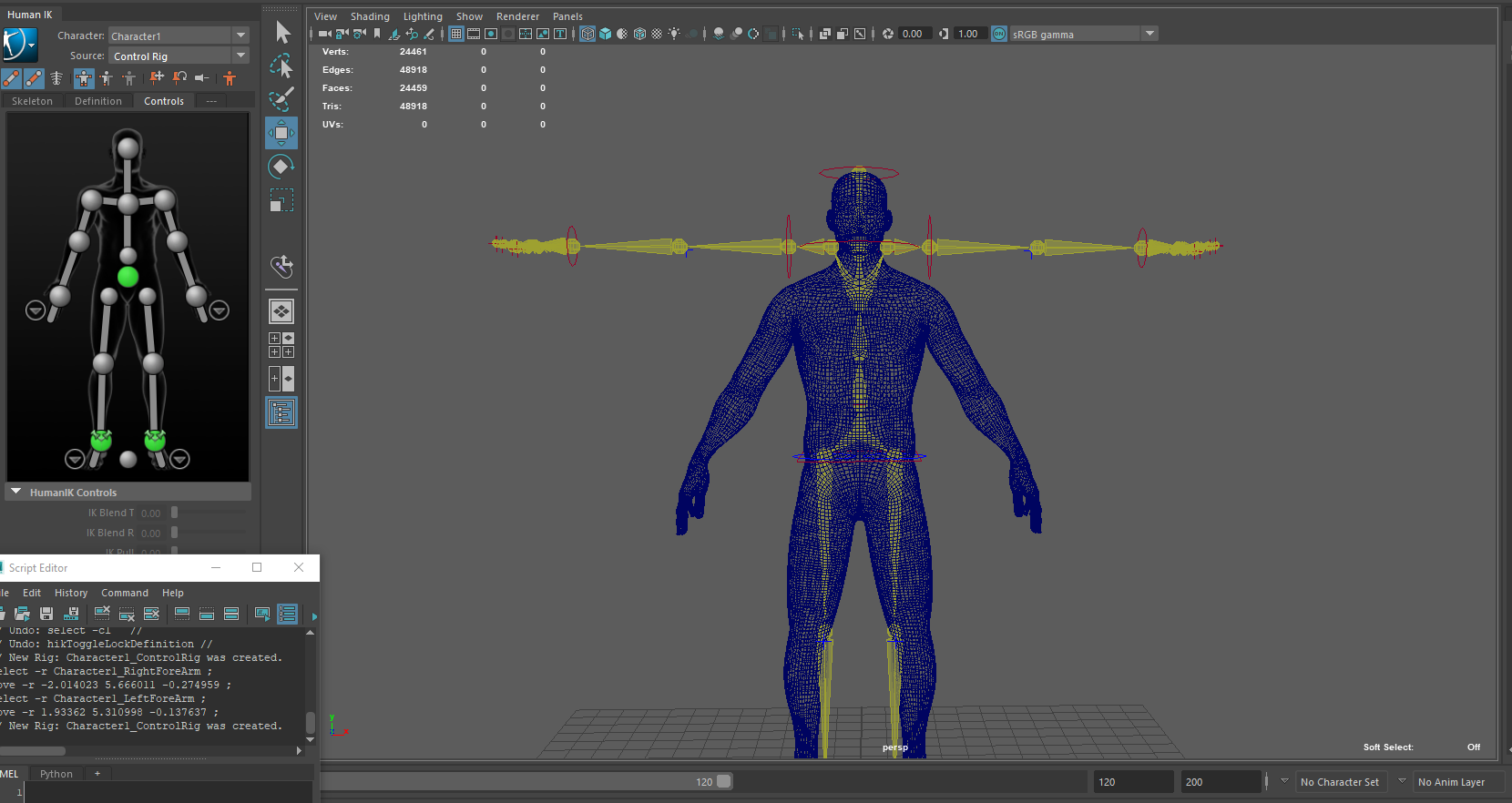 HumanIK (re)set/update skeleton stance pose after moving joints ...
