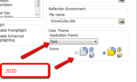 Inventor 2020 Color Themes- Change menu bar background color - Autodesk ...
